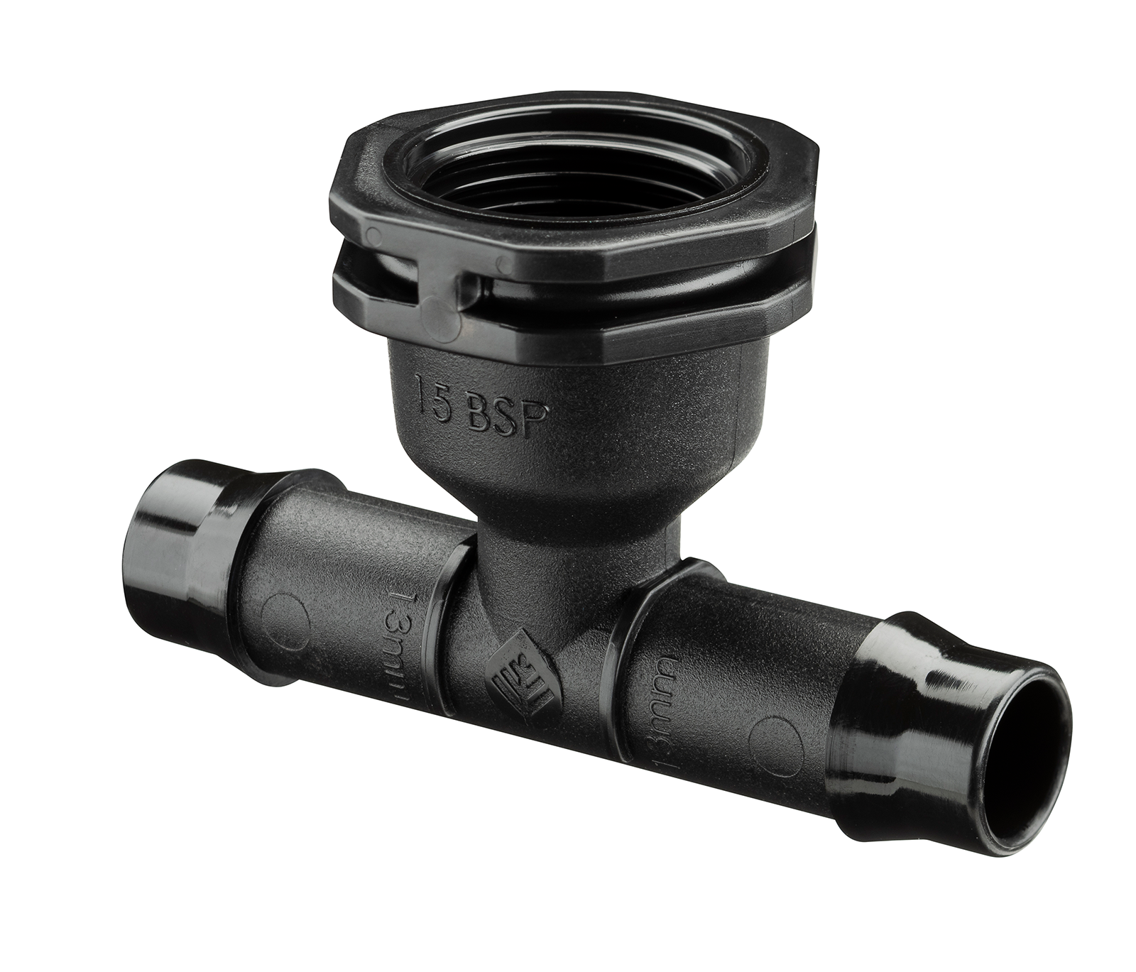 Pope Products | 13 mm Barbed x 15 mm BSP Female Threaded Tee