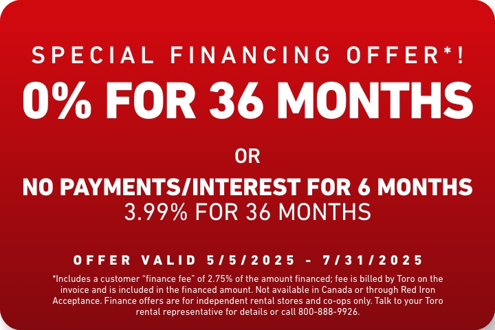 Toro Rental Equipment Financing | Toro