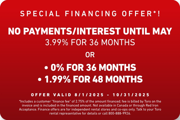 Toro Rental Equipment Financing | Toro